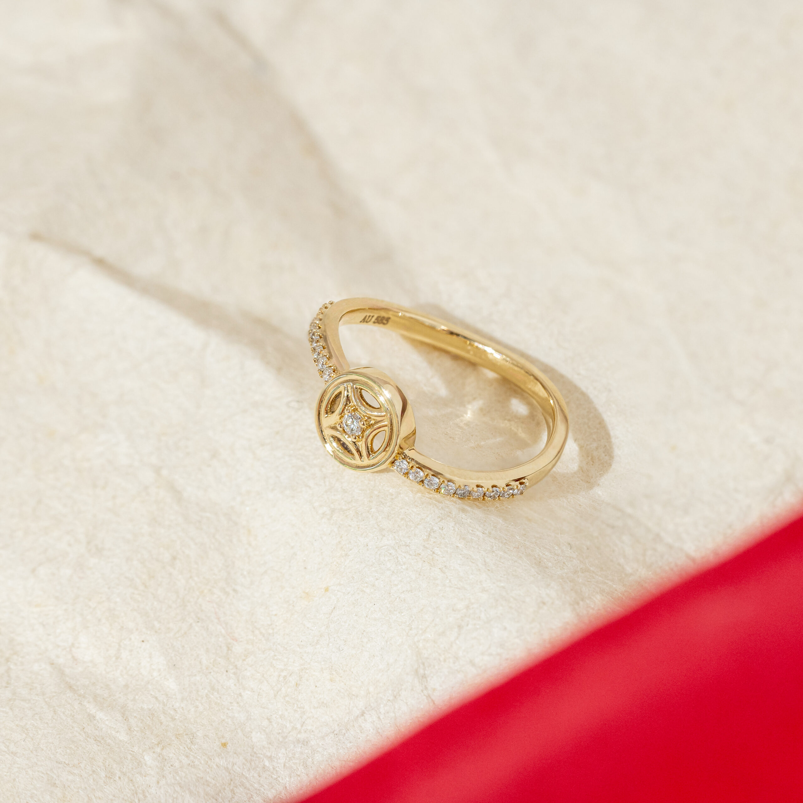 Lucky Money Infinity Diamond Ring - Eunoia Fine Jewelry