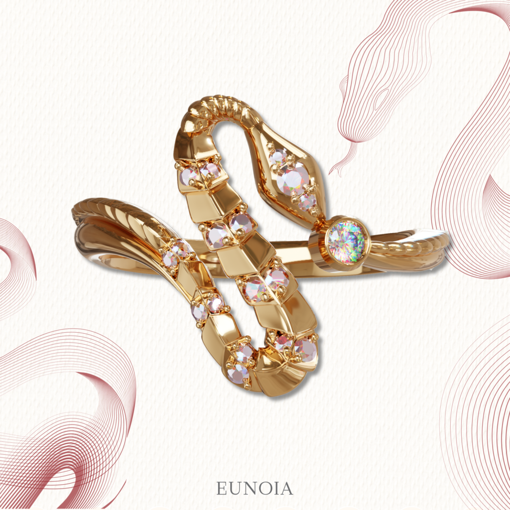 Snake Eternal Abundance Diamond Ring - Eunoia Fine Jewelry